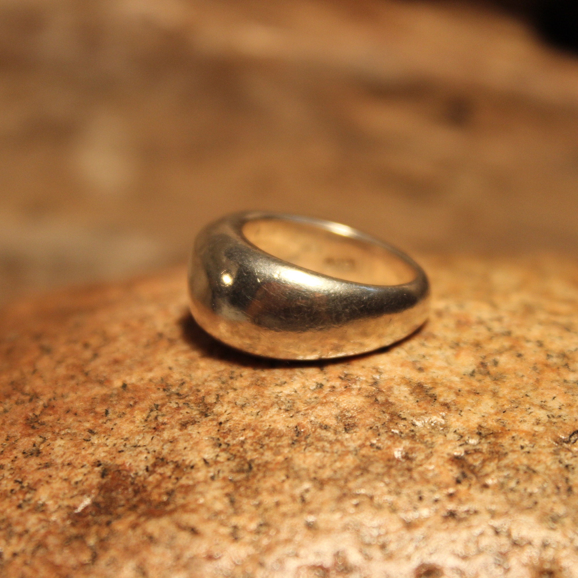 Mens Ring Mexico Large Silver Wedding Band Ring Sterling Silver Ring 16 ...