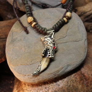 Large Wolf Tooth Necklace Wolf Teeth Necklace Wolf Necklace Wolf Tooth ...