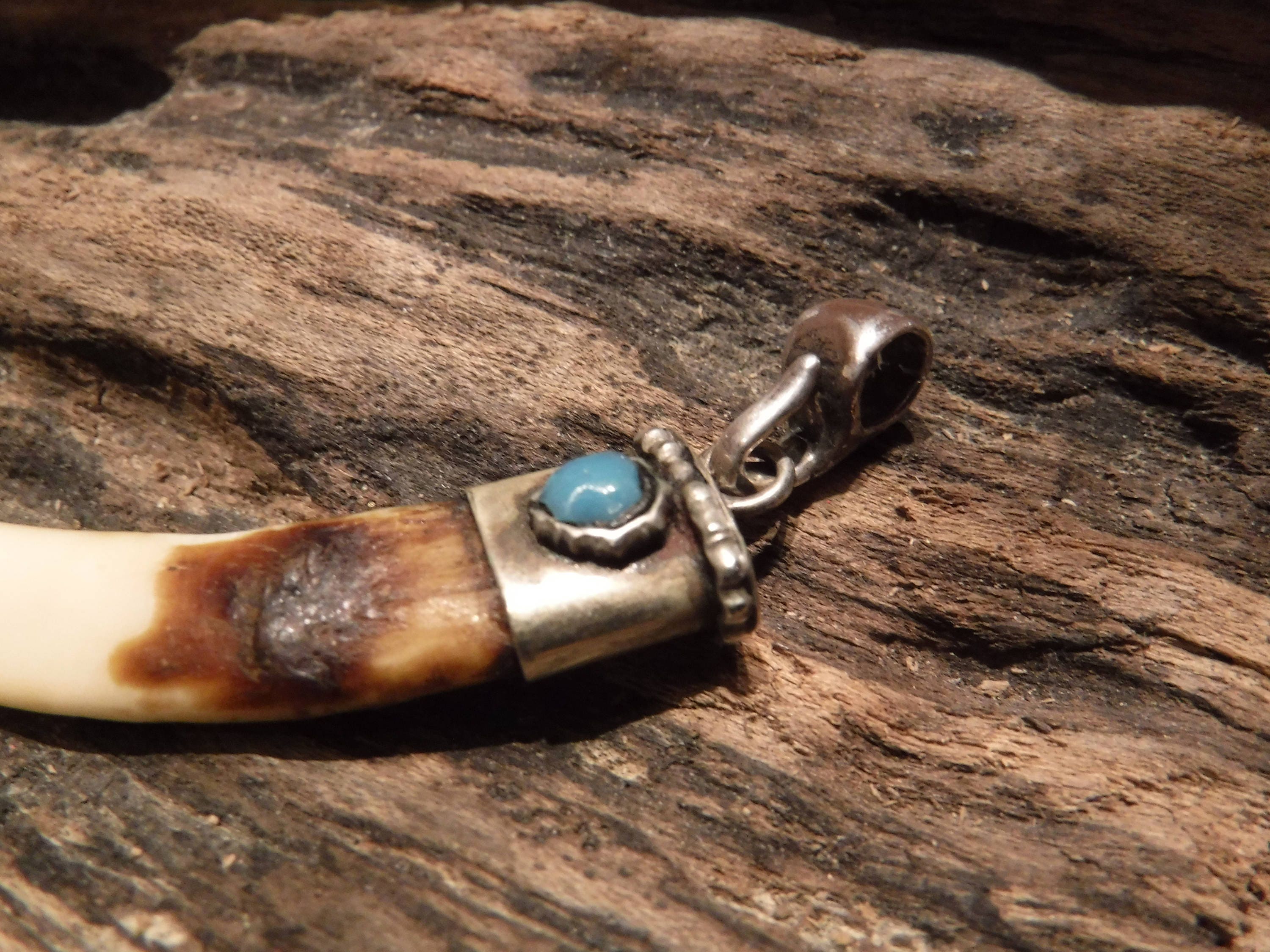 Rare Large Vintage Native African Sterling Silver Wild Boar Tooth ...