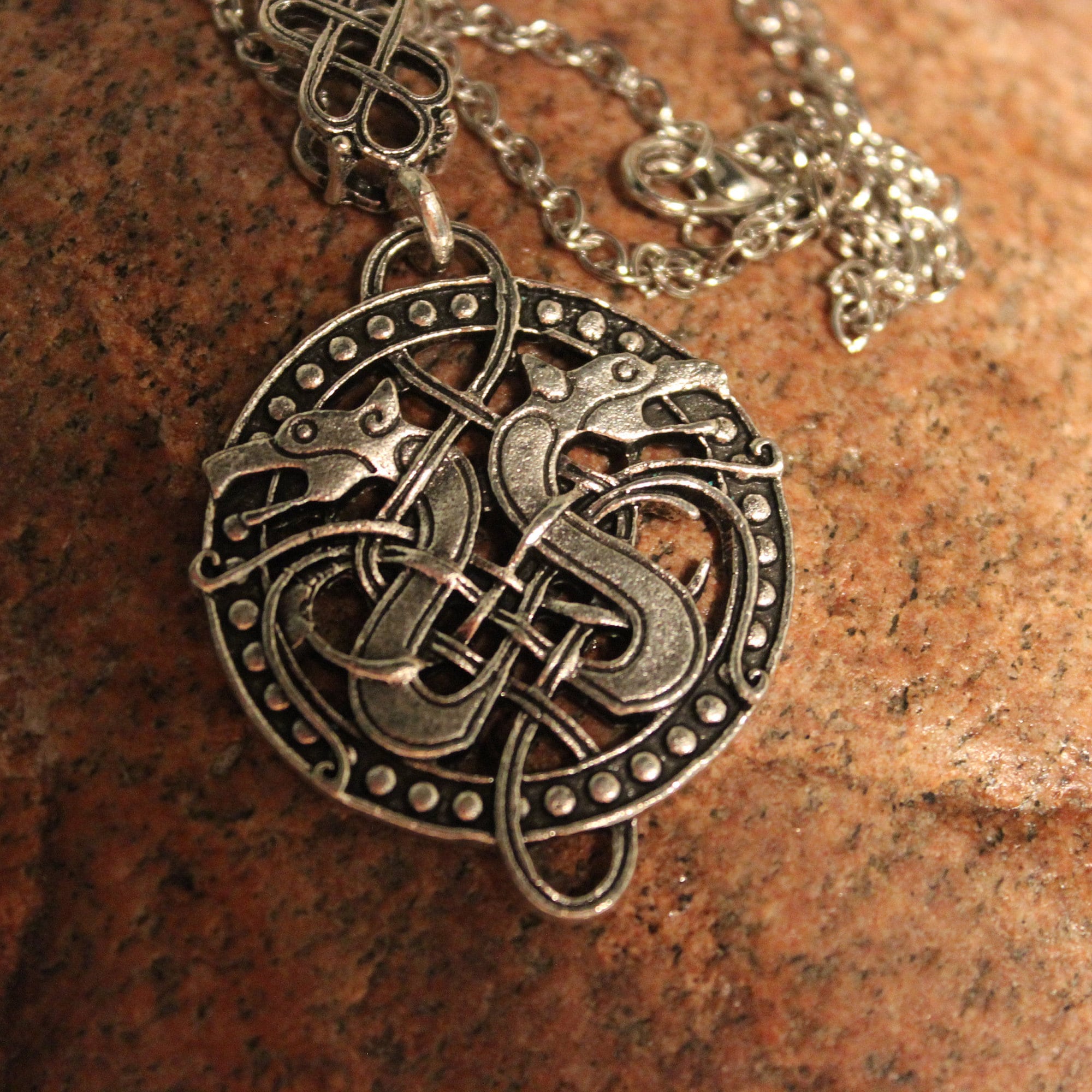 Odin Norse Viking Celtic Knots Dragon Pendant Necklace Nordic Pendant ...