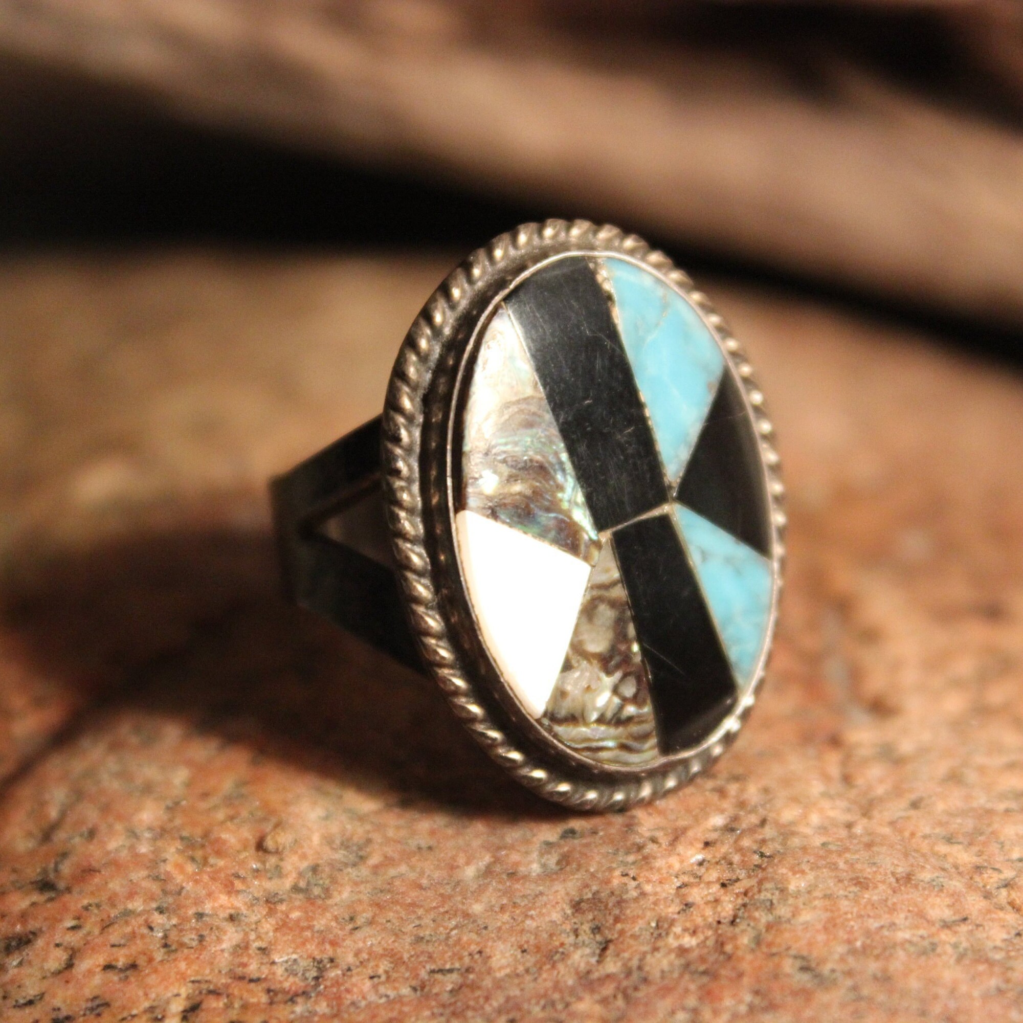 Large Vintage Sterling Silver Ring Mens Vintage Rings 10.1 Grams Size ...