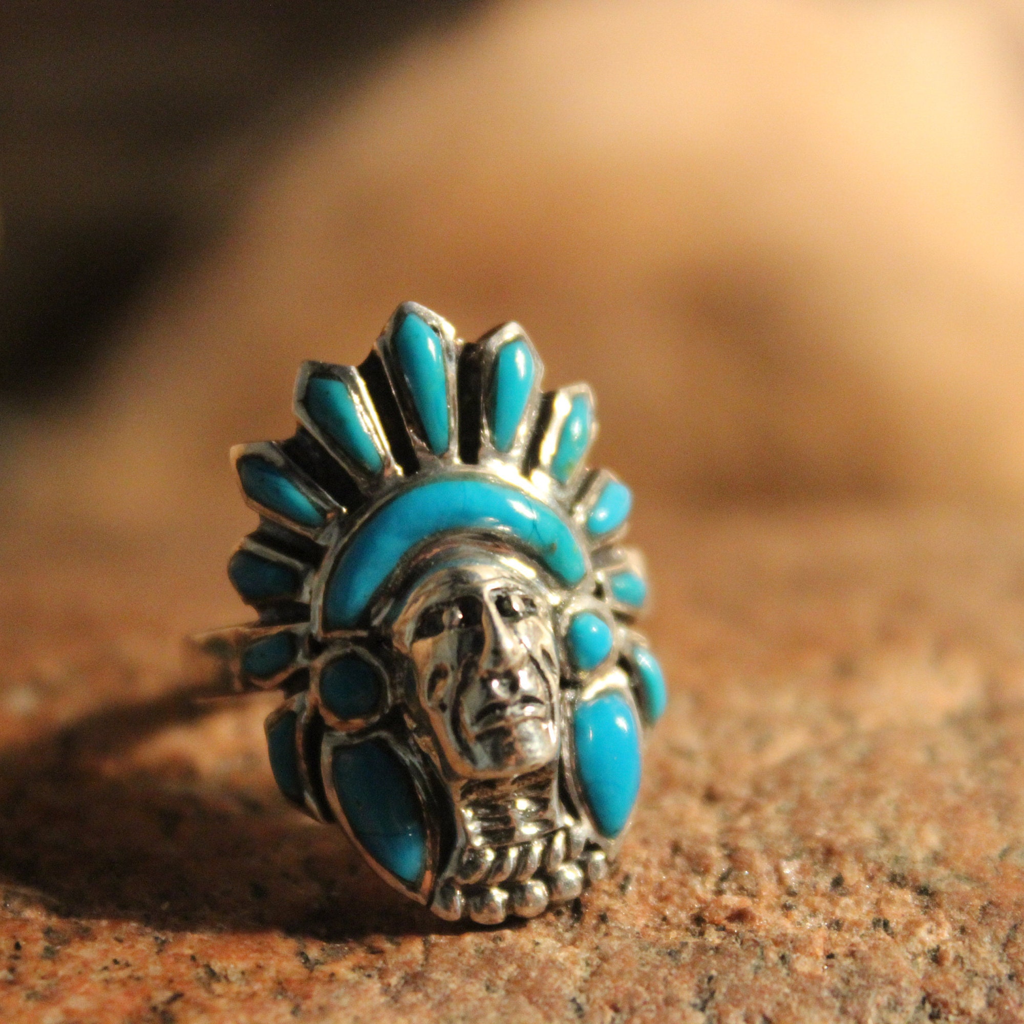 Mens Silver Ring Vintage Zuni Navajo Native American Rings 7.4 Grams ...