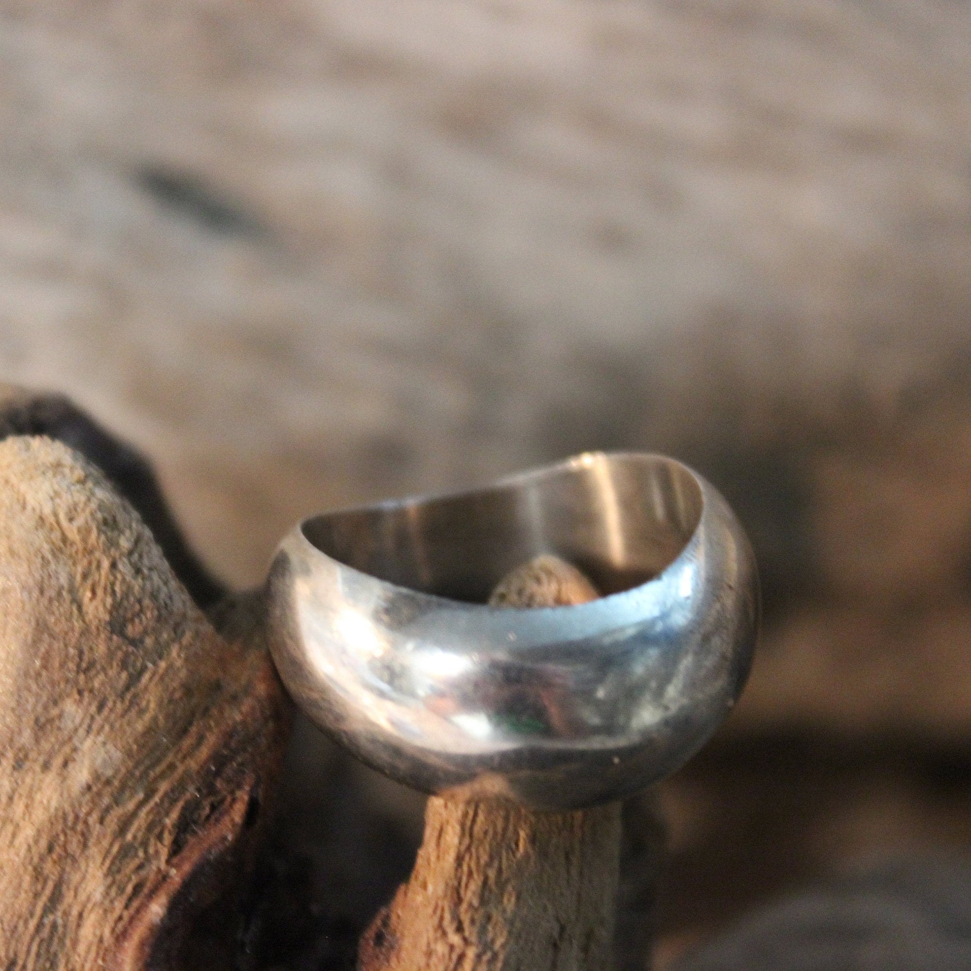 Mens Ring Mexico Large Silver Band Ring Sterling Silver Ring 13.5 Grams ...