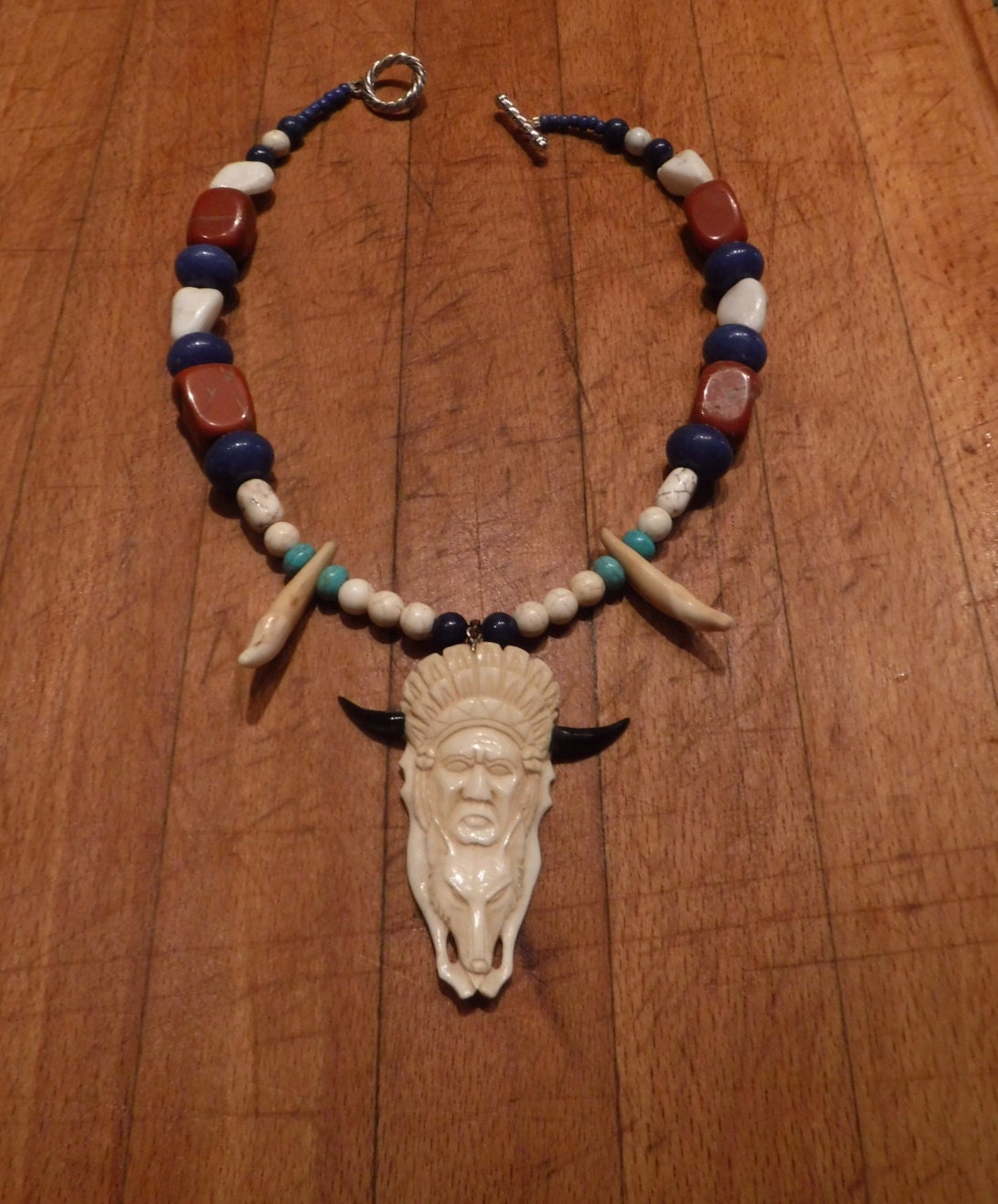 Wolf Tooth Necklace 18 Wolf Pendant Necklace African Tribal Native ...