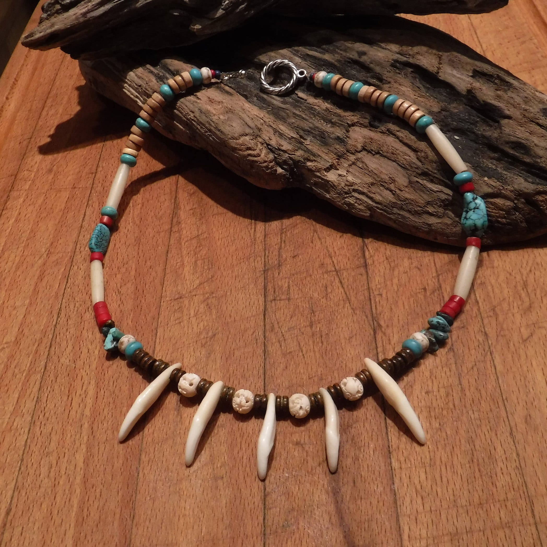Wolf Tooth Necklace Wolf Teeth Necklace Wolf Necklace Tribal Wolf Tooth ...