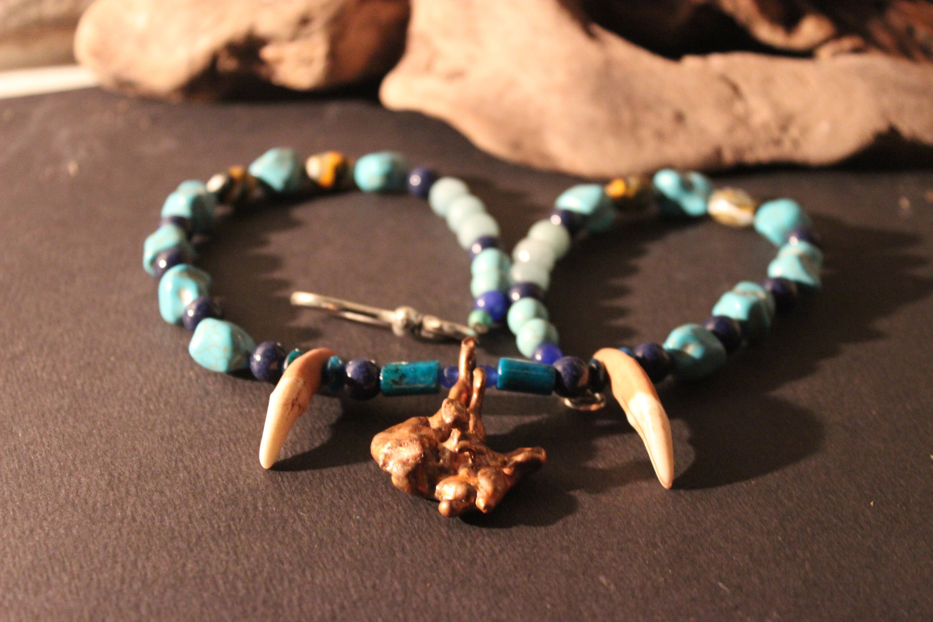 Wolf Tooth Necklace 20 Arizona Mined Natural Copper Nugget African ...