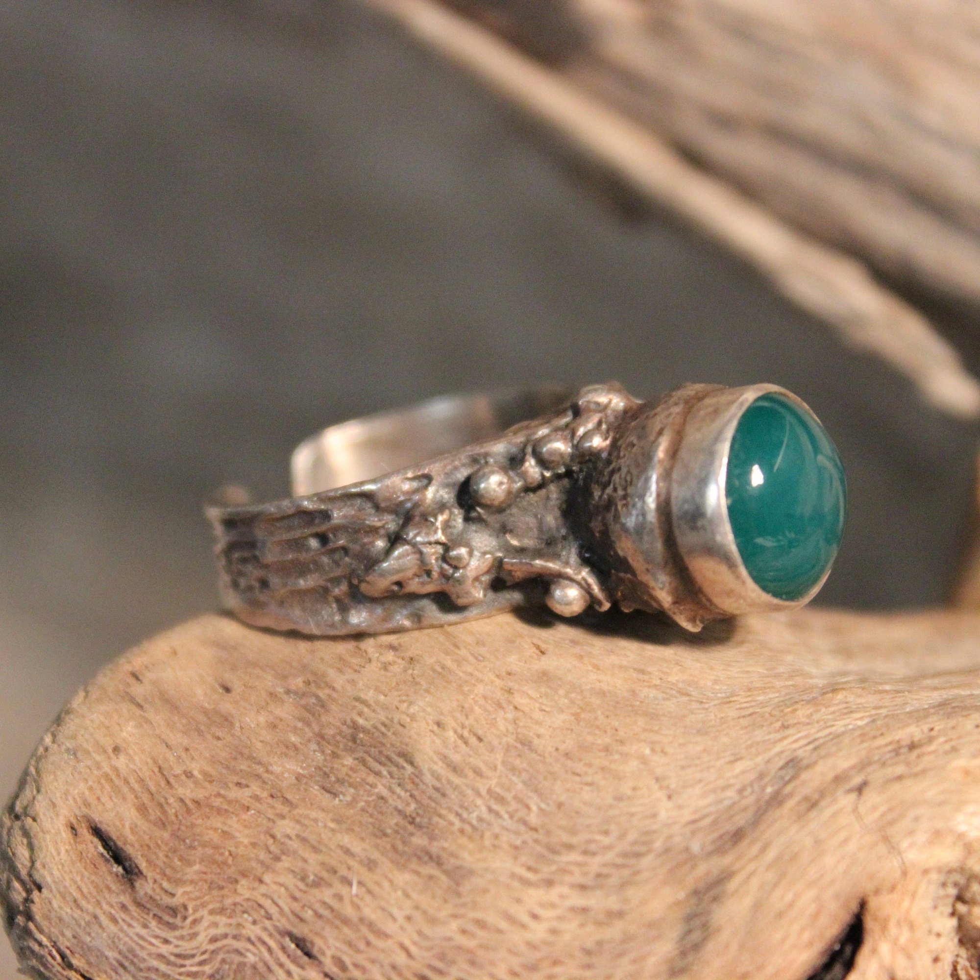 Vintage Sterling Silver Ring Israel Eilat Stone Tower Ring 8.8 Grams ...