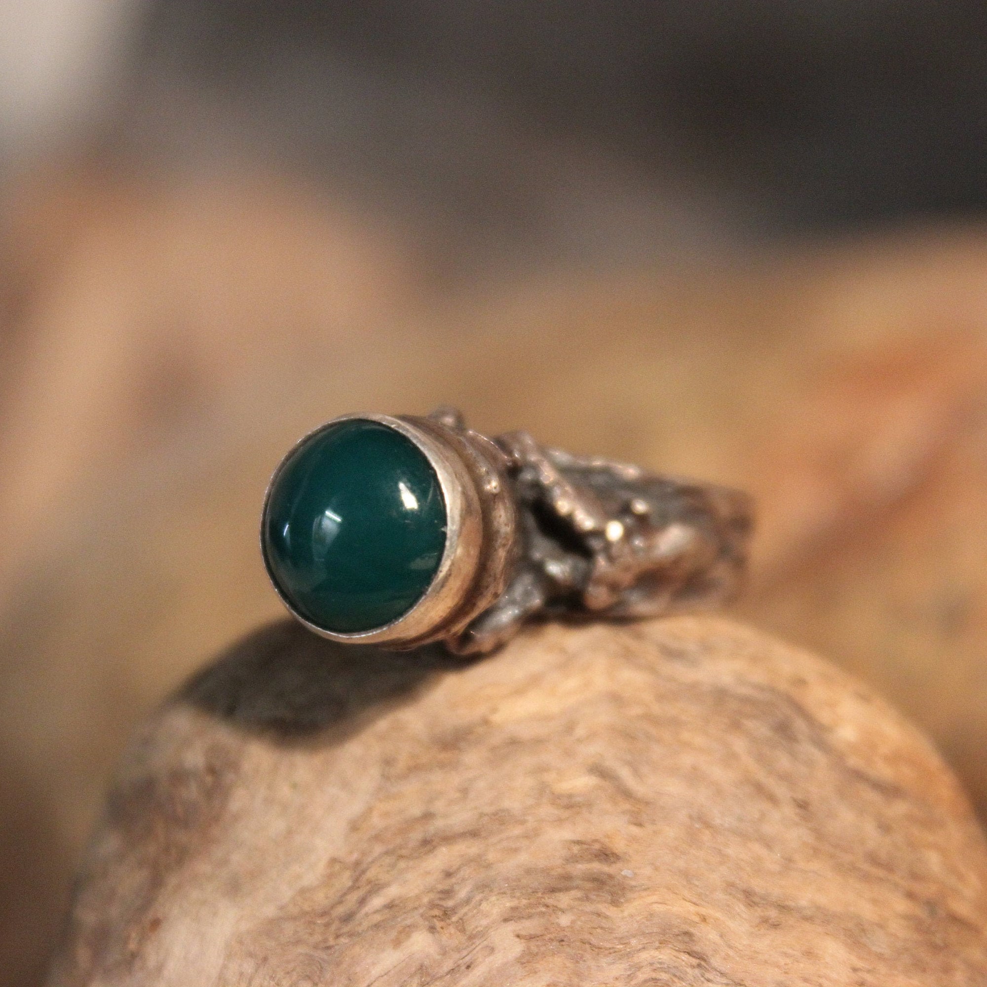 Vintage Sterling Silver Ring Israel Eilat Stone Tower Ring 8.8 Grams ...