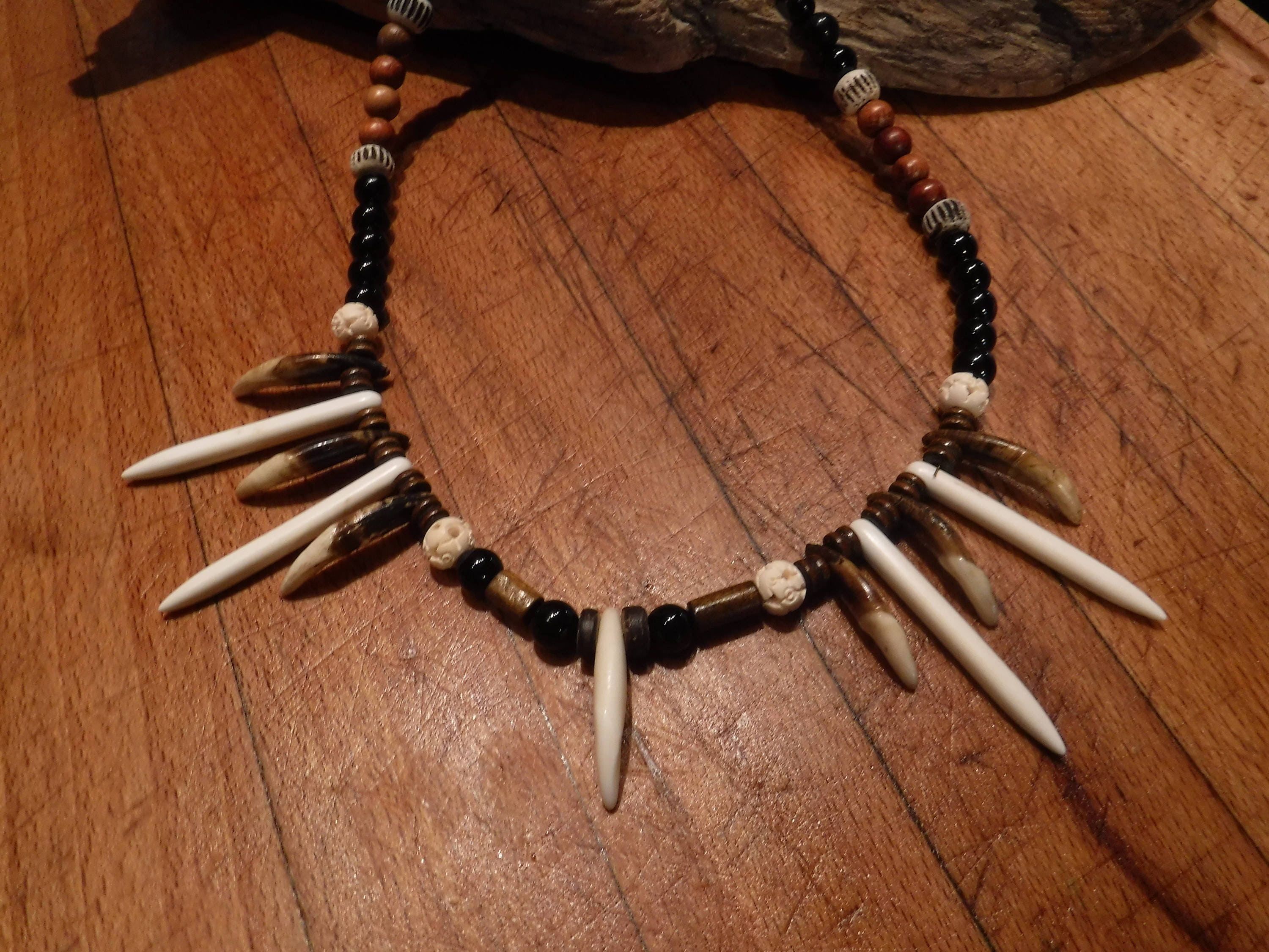 Wolf Tooth Necklace Wolf Teeth Necklace Wolf Necklace Tribal Wolf Tooth ...