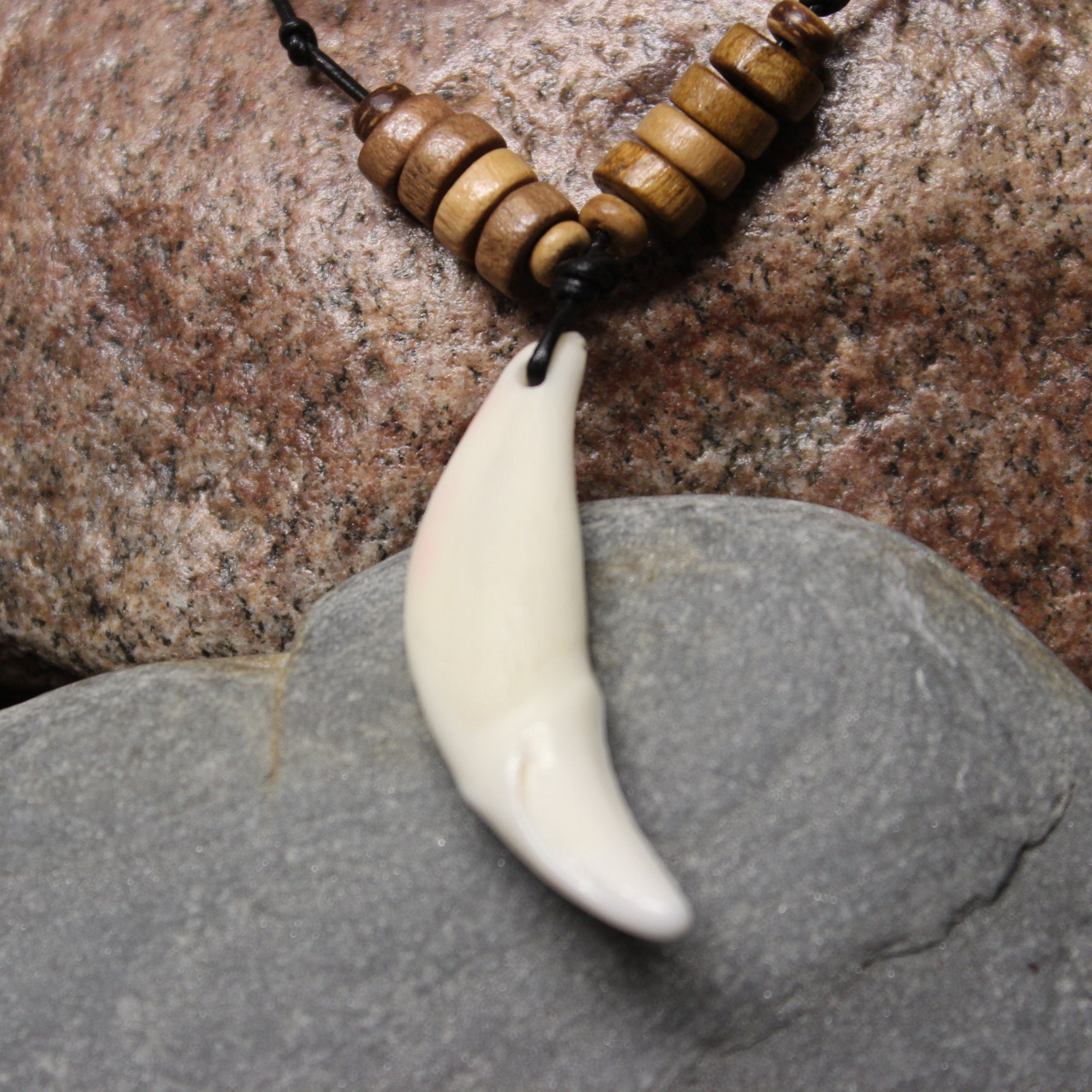 Large Wolf Tooth Necklace Wolf Teeth Necklace Wolf Necklace Wolf Tooth ...