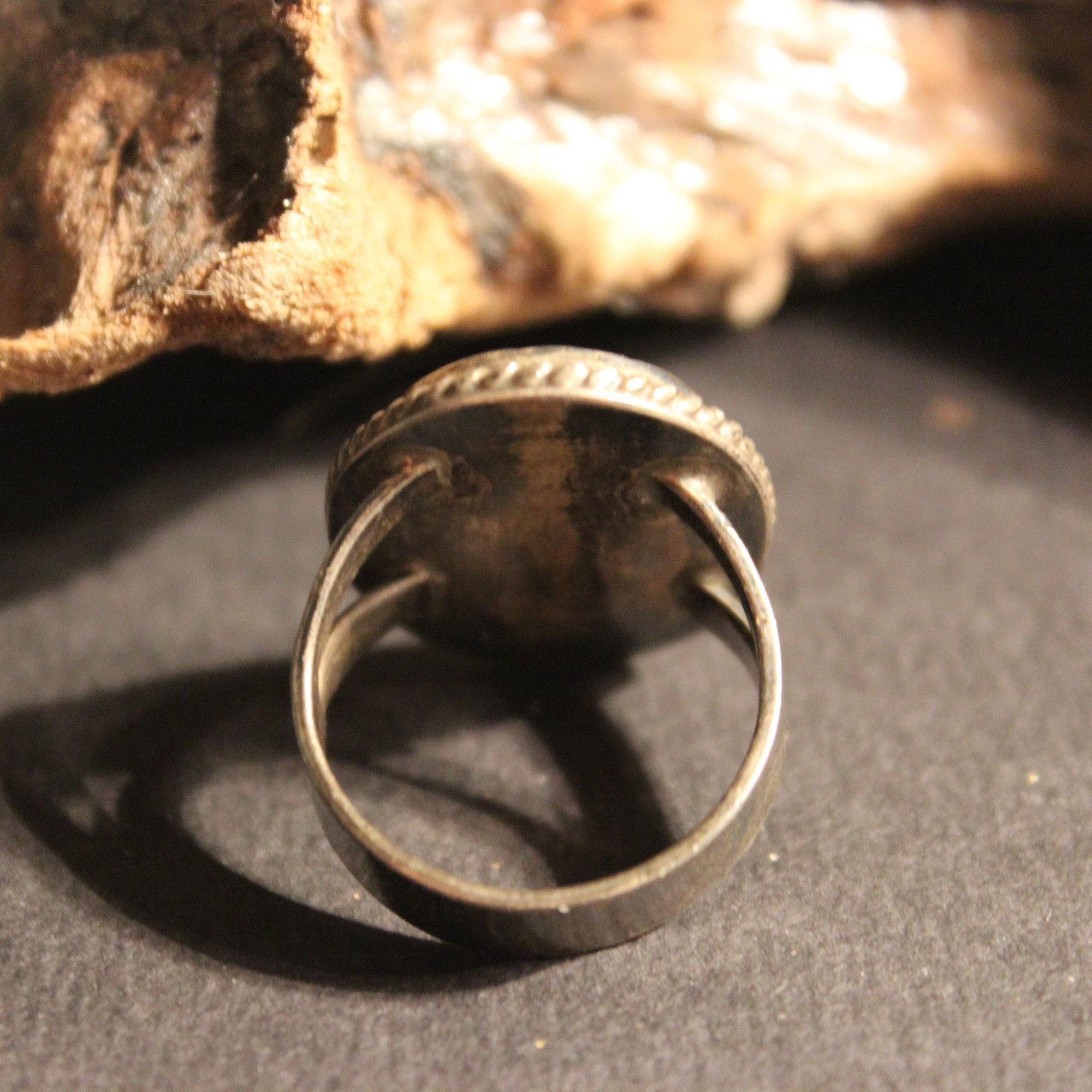 Large Vintage Sterling Silver Ring Mens Vintage Rings 10.1 Grams Size ...