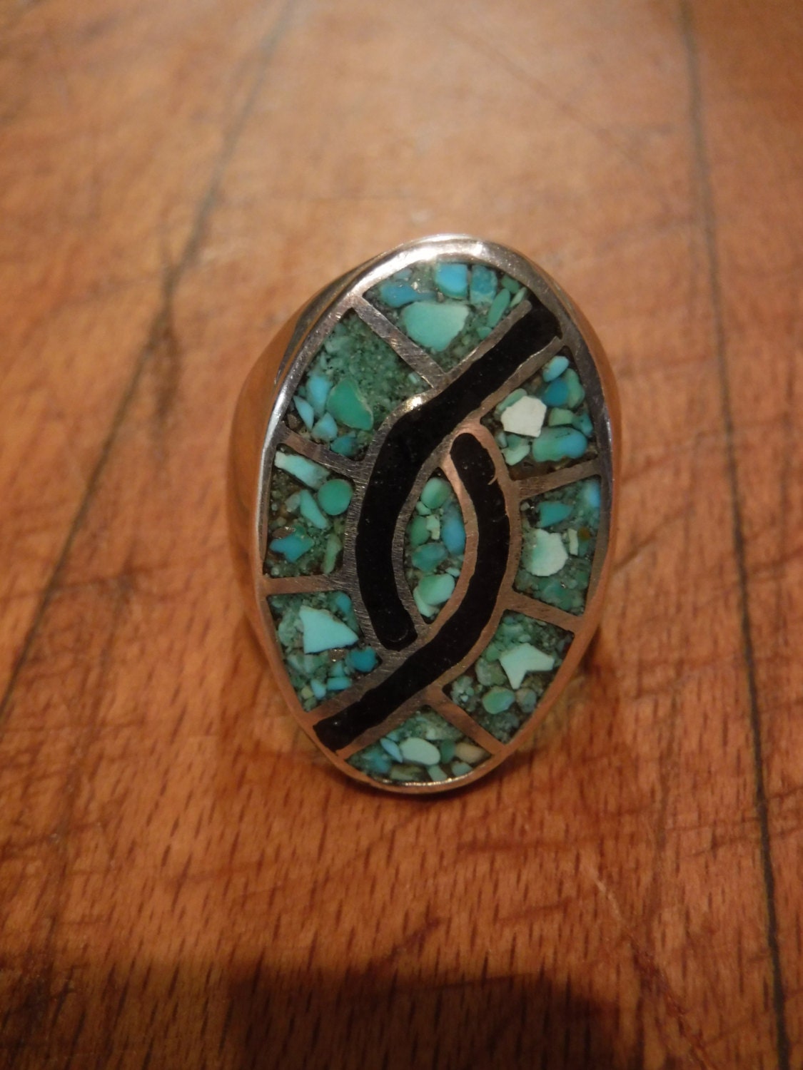 Mens Heavy Sterling Silver Ring Navajo Native American Heavy 27.2 grams ...