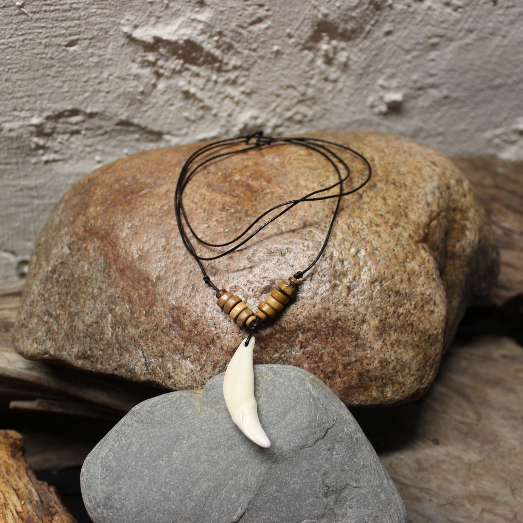 Large Wolf Tooth Necklace Wolf Teeth Necklace Wolf Necklace Wolf Tooth ...