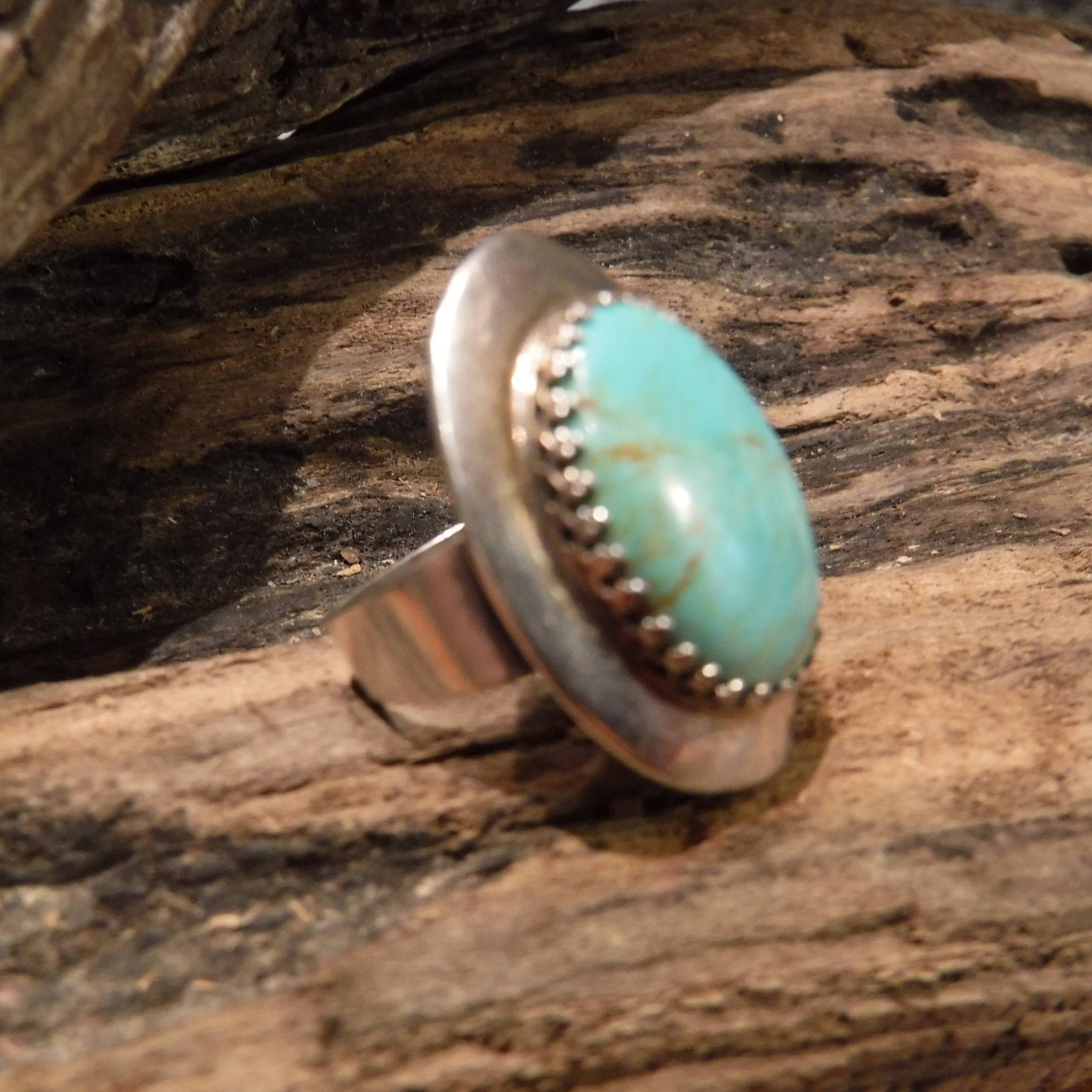 Vintage Mens Ring Large Jay King Sterling Silver Turquoise Ring Signed ...