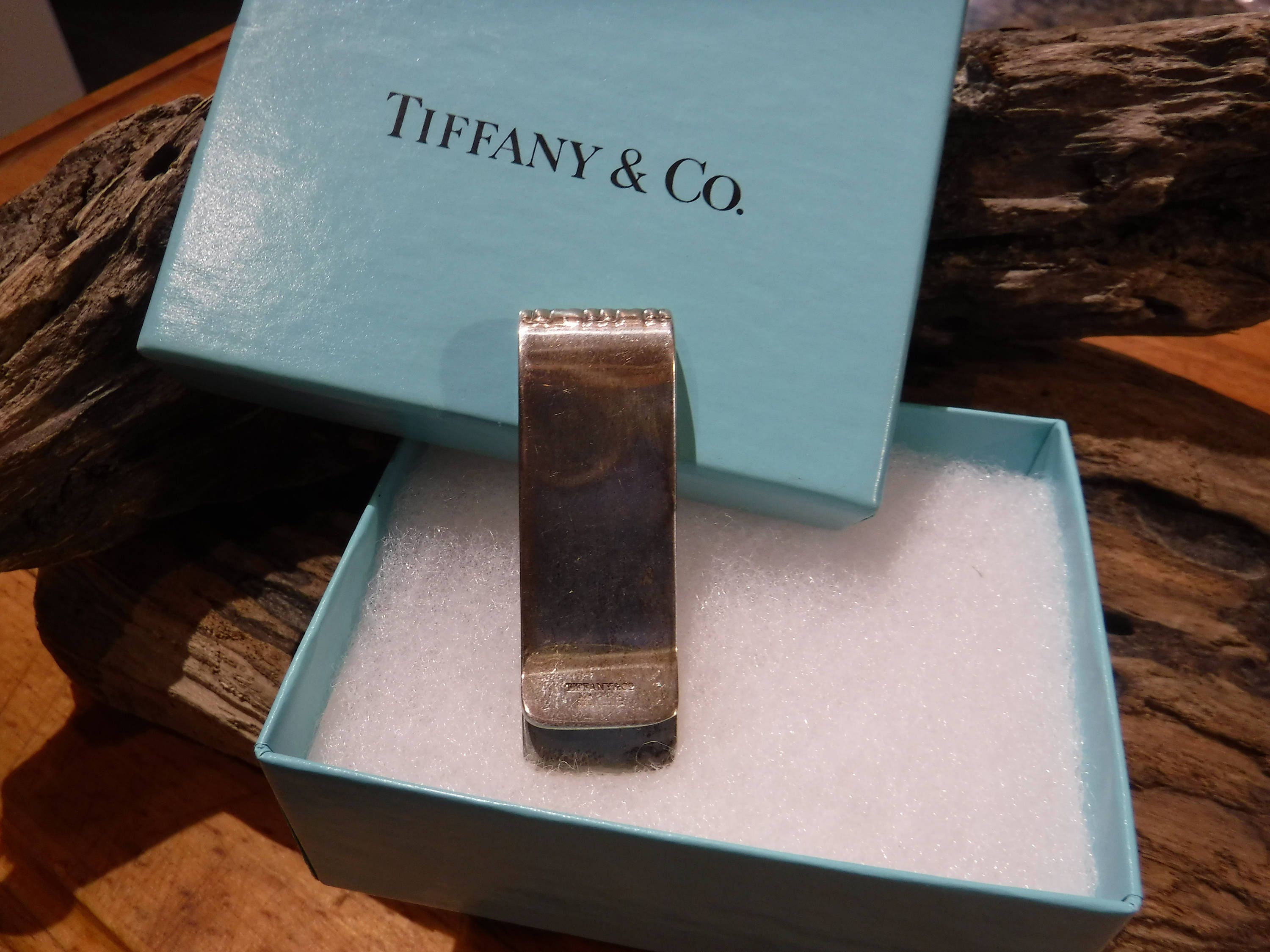 Authentic Vintage Tiffany & Co Weave Pattern Sterling Silver Money Clip ...
