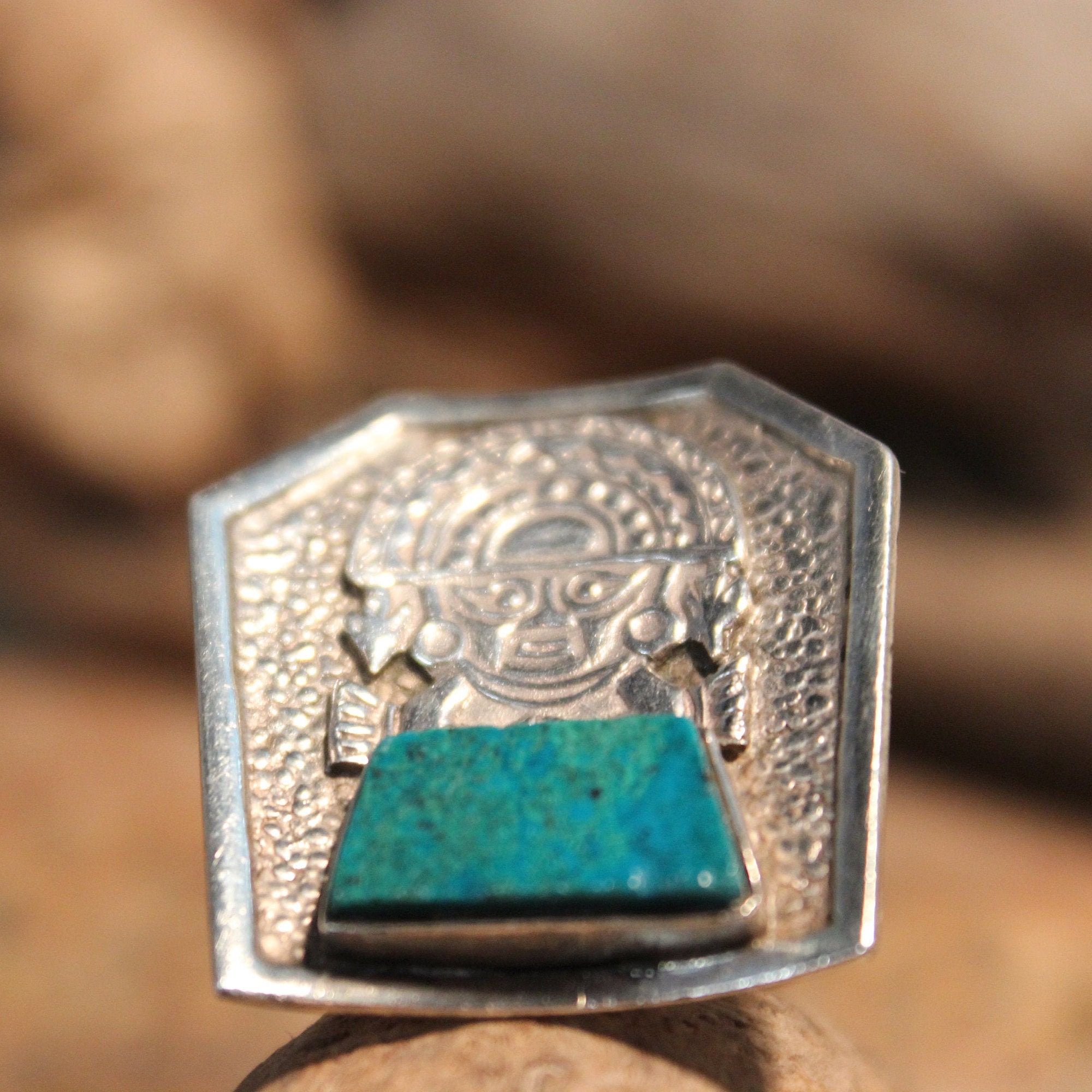 Sterling Tumi Vintage Ring Peruvian Silver Ring Mens Vintage Ring 10.5 ...