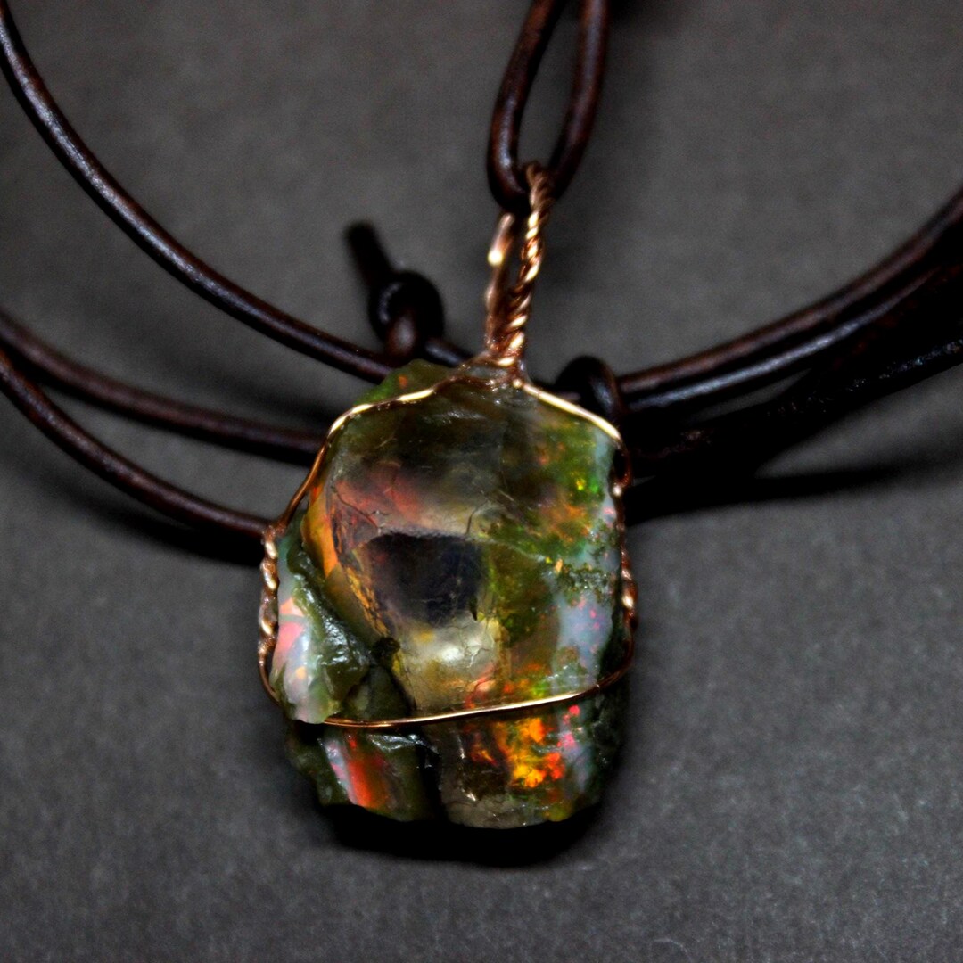 Large Natural Ethiopian Welo Fire Opal 31.5ct Welo Ethiopia Untreated ...