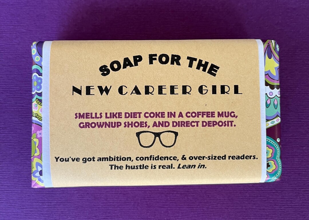 Career Girl Soap: Funny New Job Gift, Wildflower Scent - Etsy