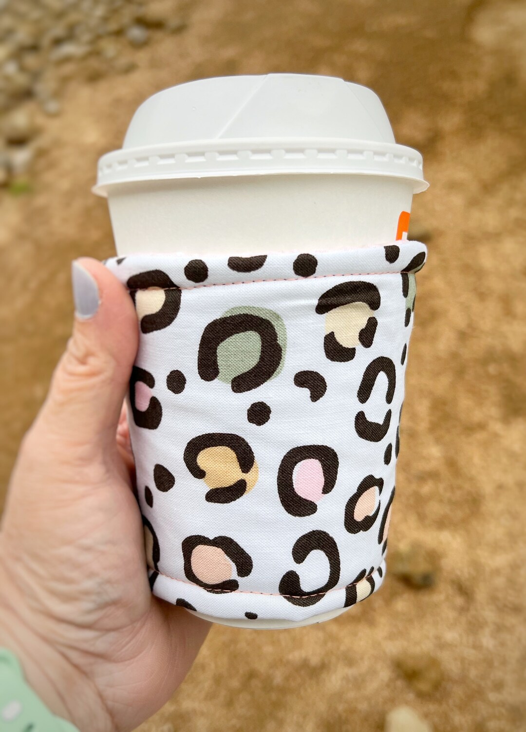 Spring Leopard Print Hot Drink Sleeve - Etsy