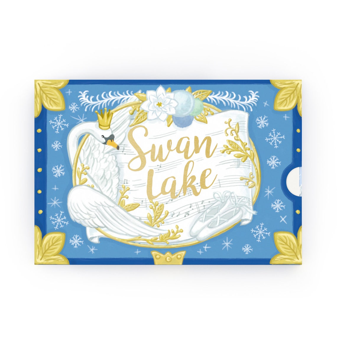 Swan Lake Music Box Card - Etsy