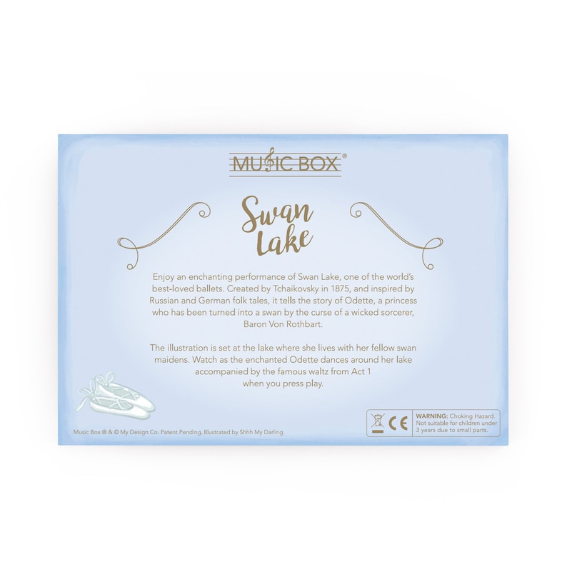 Swan Lake Music Box Card - Etsy