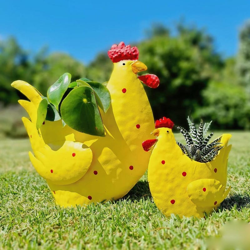 Chicken Planter Pot - Etsy
