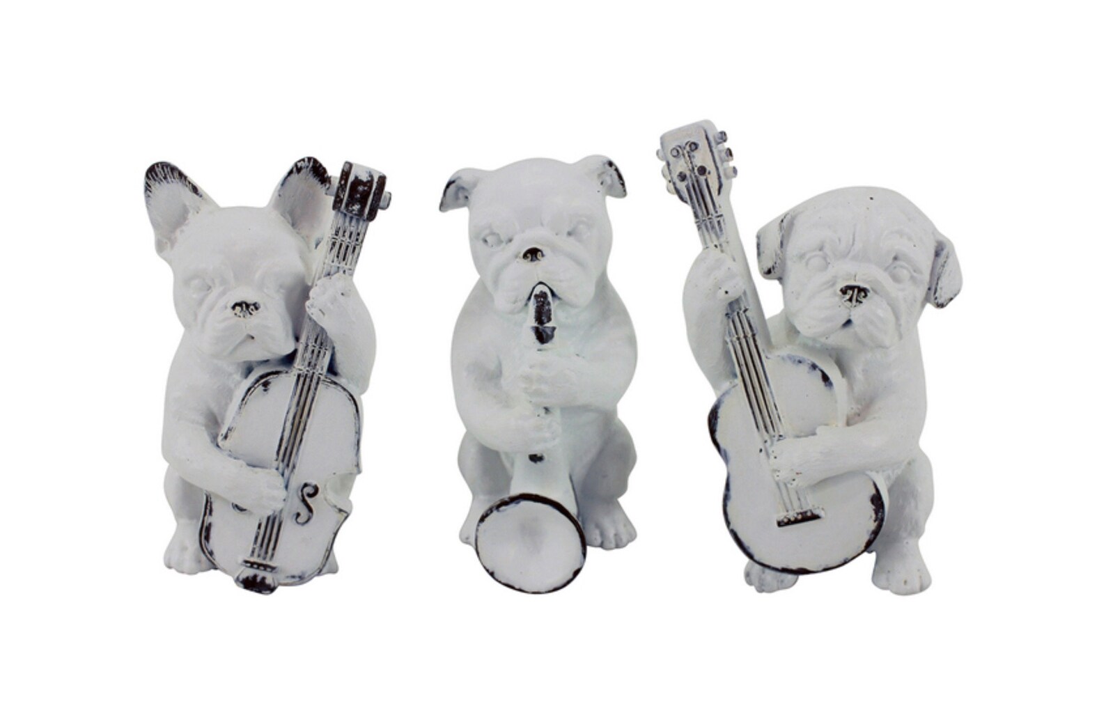 Set of 3 Musical Dogs 10cm Dog Band Instrument Ornament - Etsy