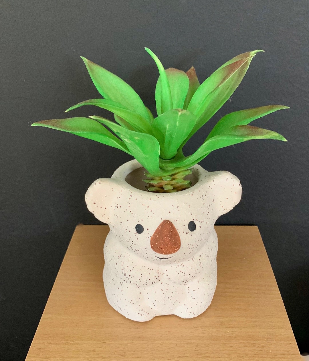 Koala Plant 10cm Australian Native Animal Vase Statue Artificial ...