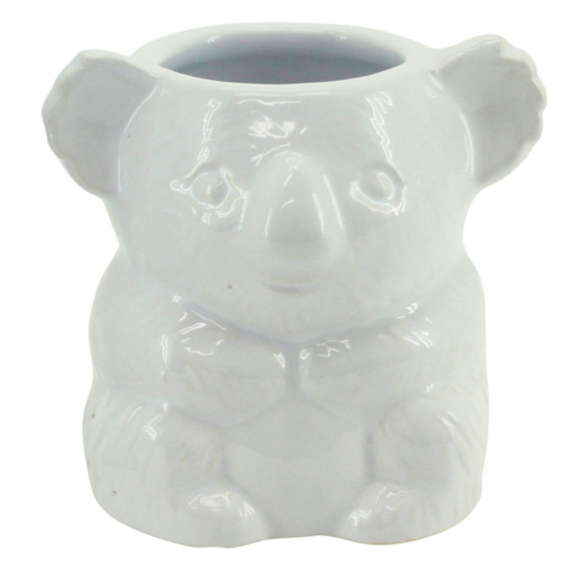 Koala Planter – Australian Native Ceramic Pot Plant Ornament – Grey or ...