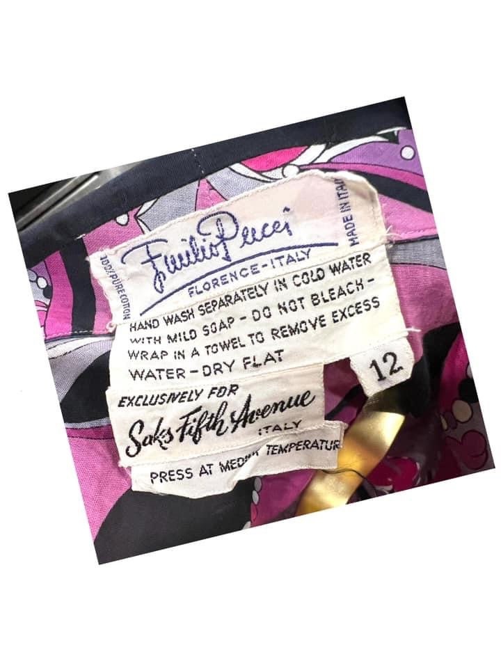 Vintage 60s Label Iconic Emilio Pucci 2pc Skirt Set - Etsy