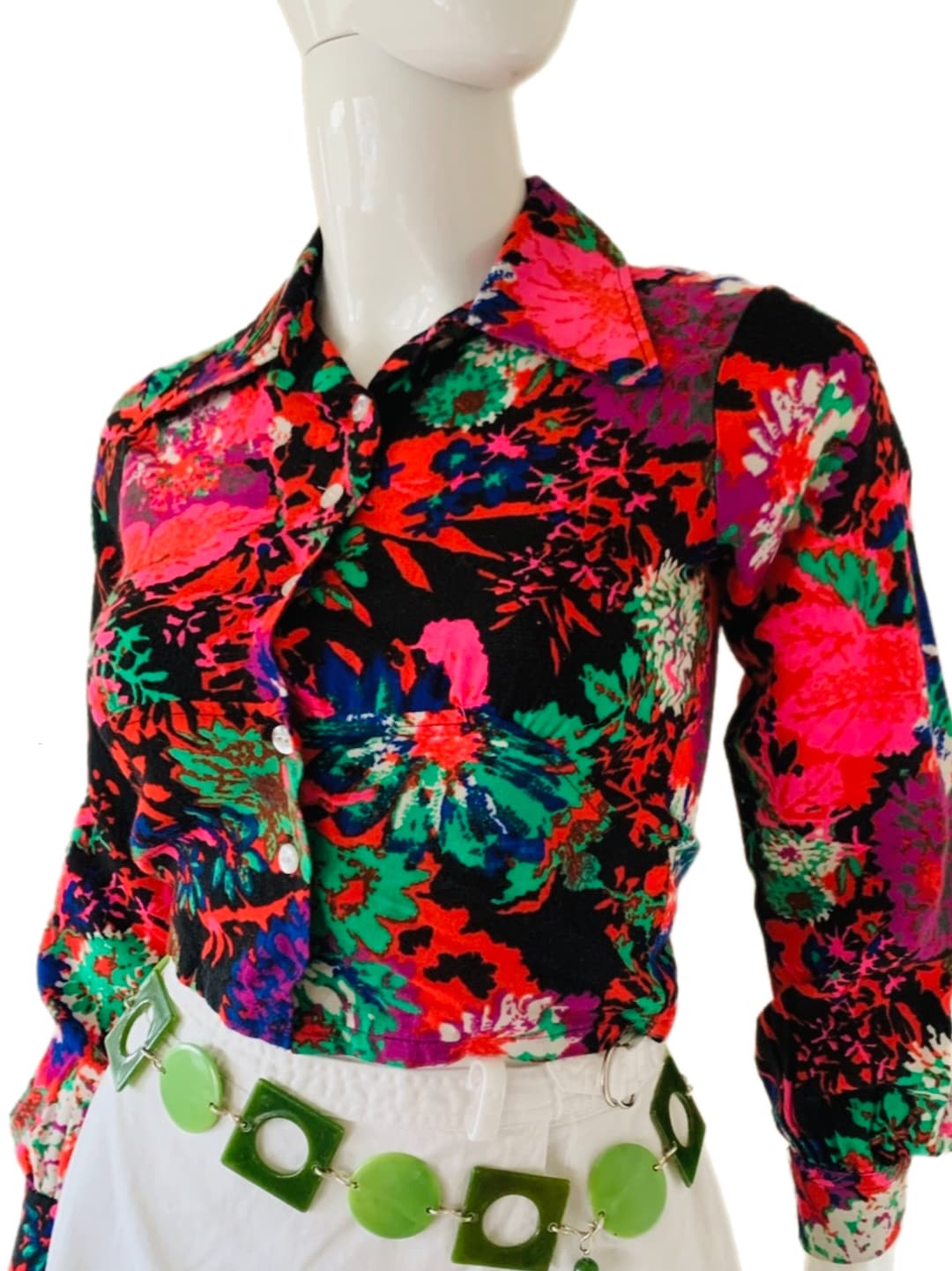 Vintage 60’s Mod Go Go Cropped Top by Lemon Frog for Sears - Etsy
