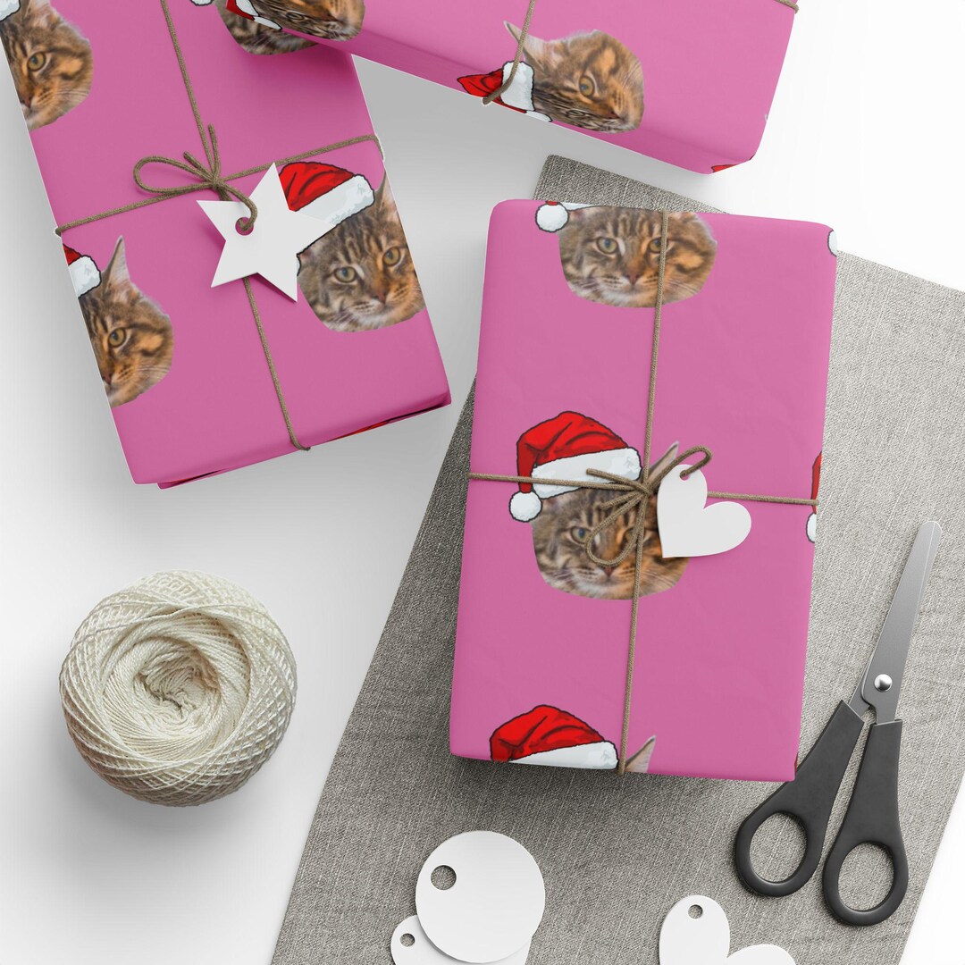 CUSTOM PET Gift Wrapping Paper Pink - Etsy