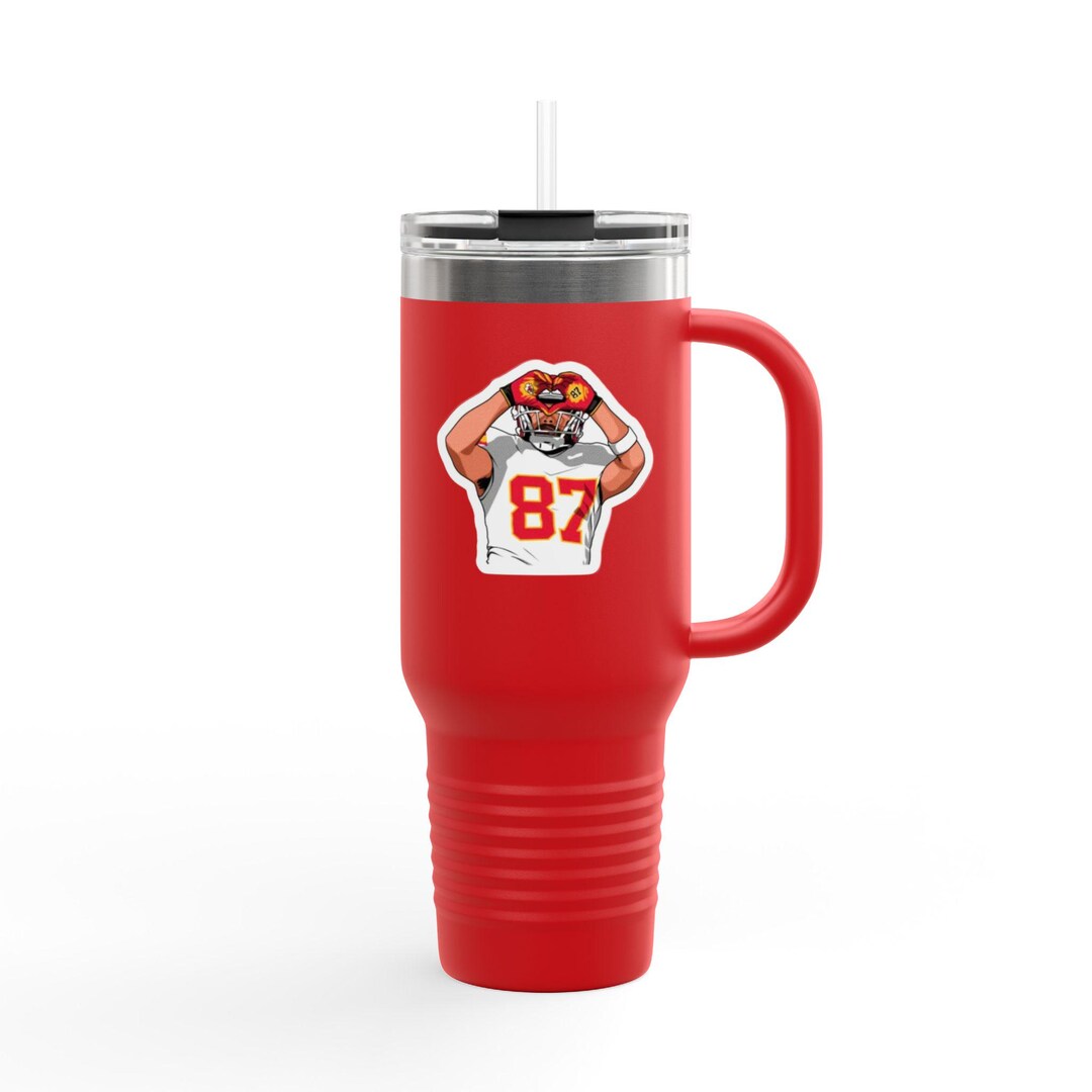 Travis Kelce Heart Hands Insulated Travel Mug, 40oz - Etsy