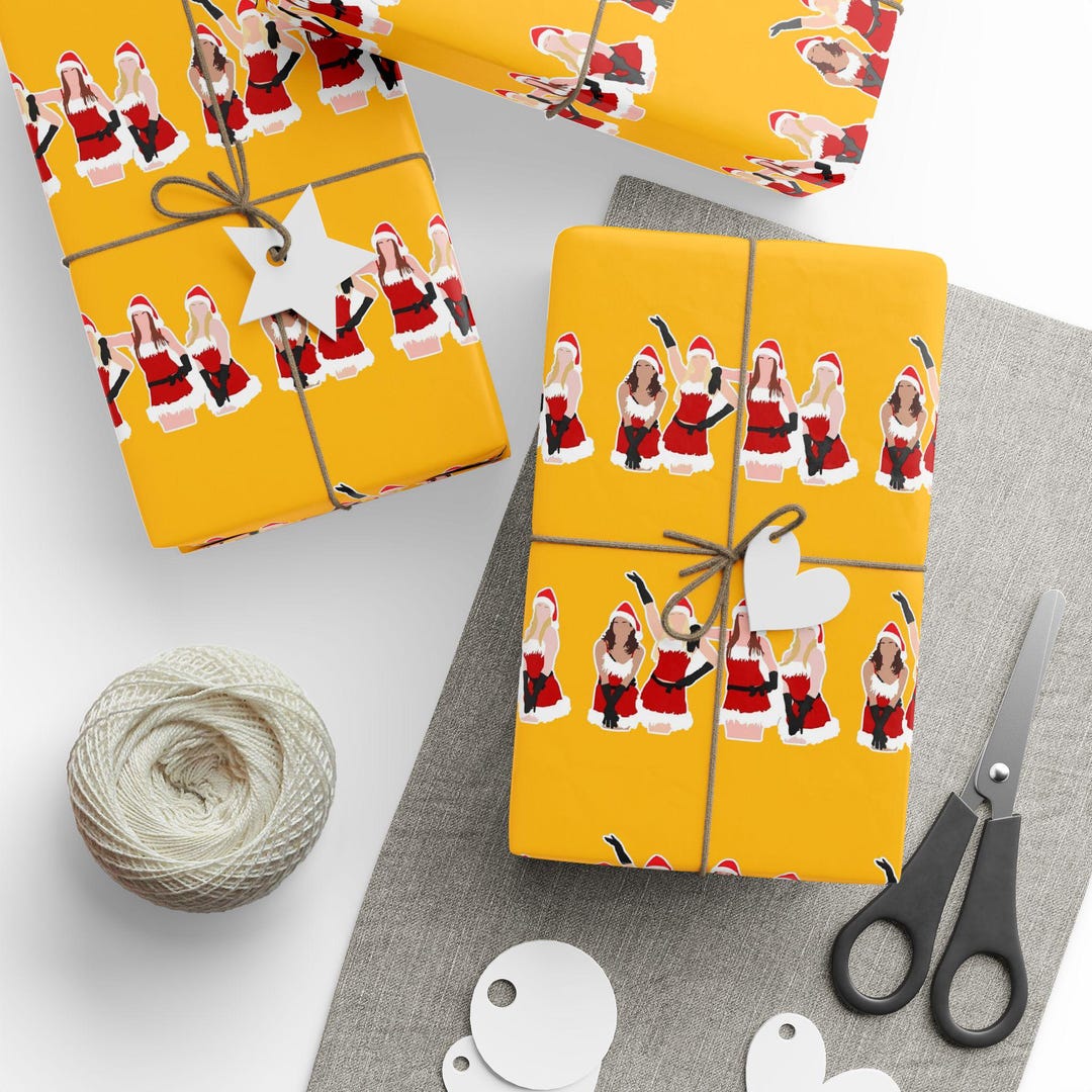 Mean Girls Gold Yellow Gift Wrapping Paper - Etsy