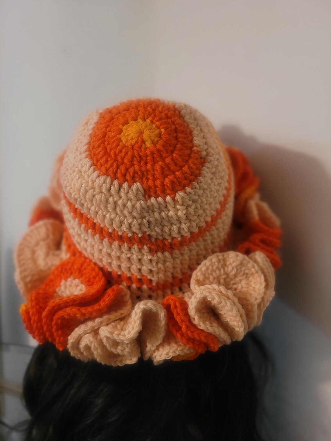 Creamsicle Deluxe Ruffle Hat - Etsy