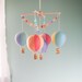 Hot Air Balloon baby crib mobile balloon nursery travel | Etsy