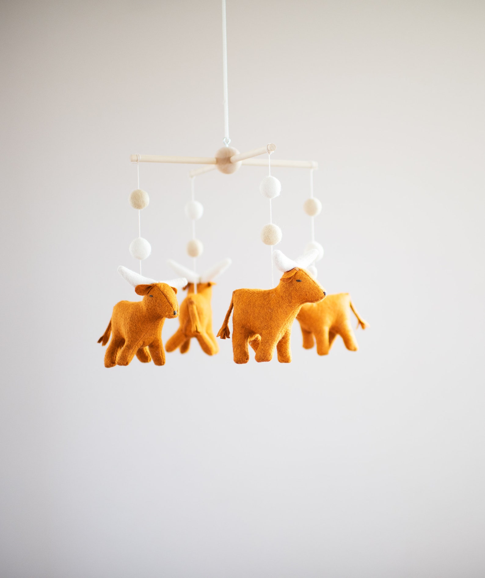 Longhorns Mobile Cowboy Mobile Longhorn Baby Mobile Natural - Etsy