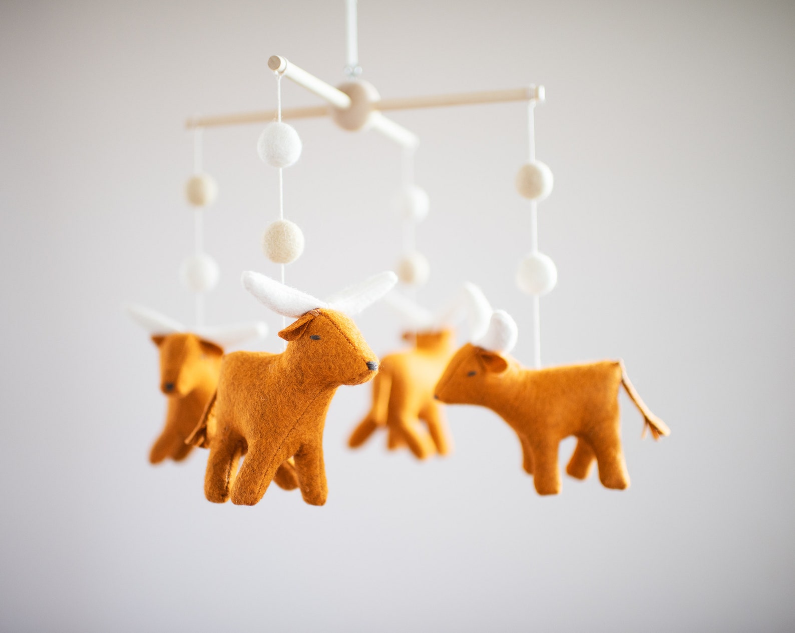 Longhorns Mobile Cowboy Mobile Longhorn Baby Mobile Natural - Etsy