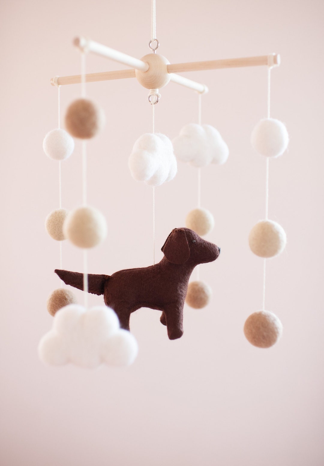 Handmade Wool Dog Mobile: Golden Retriever & Labrador Nursery Decor - Etsy