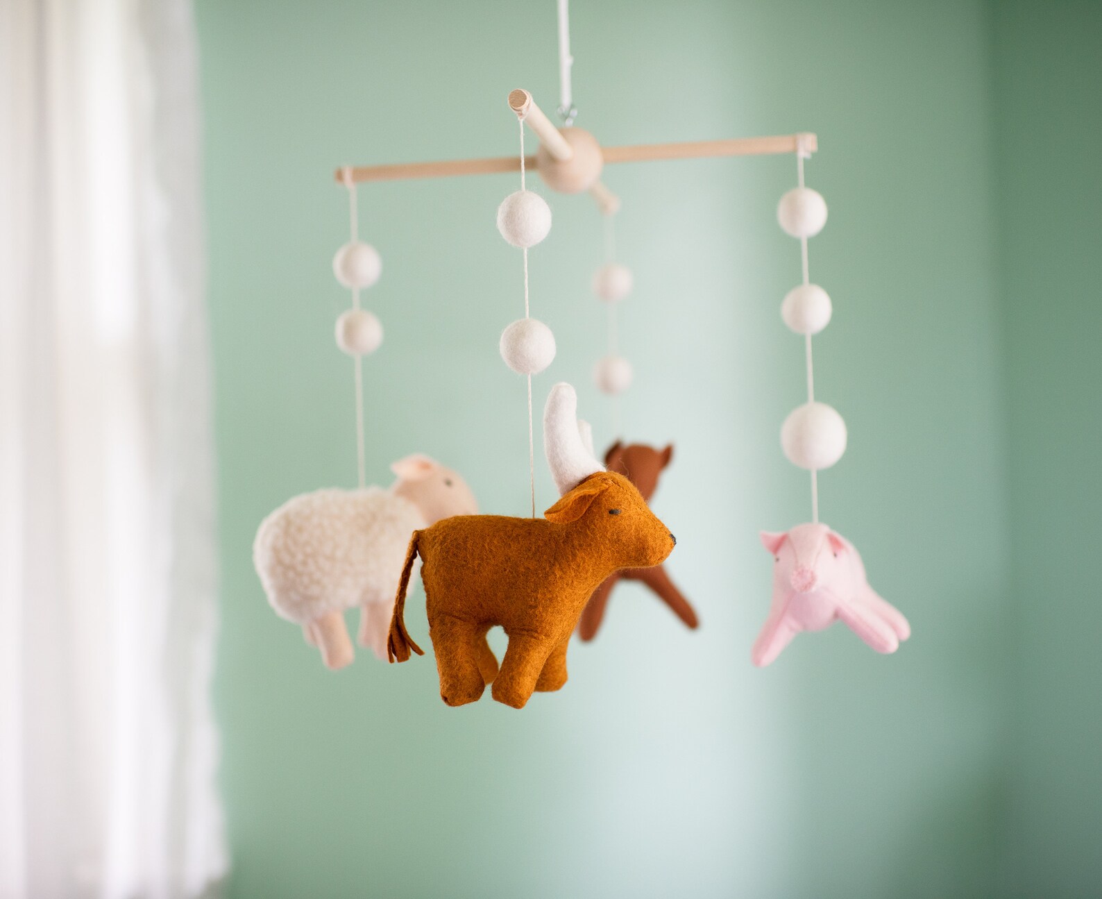 Farm Animals Mobile Sheep Nursery Horse Mobile Pig Mobile - Etsy