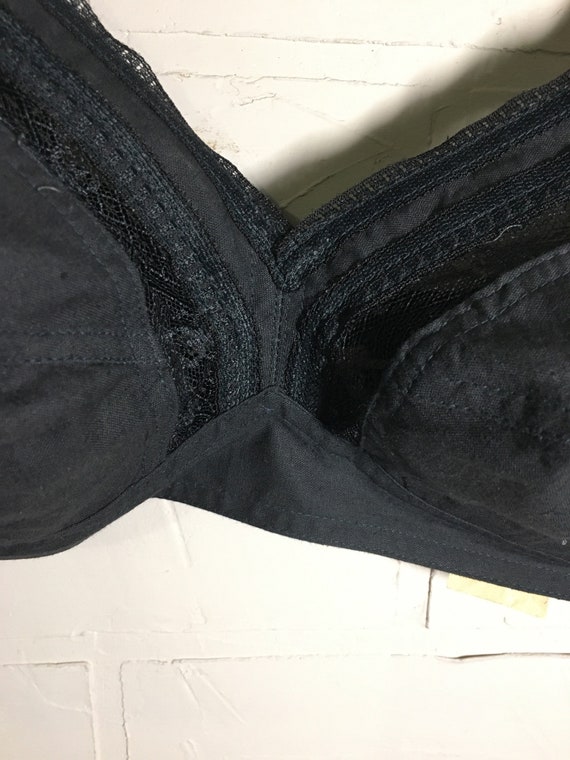 Bullet Bra Brassiere Vintage Underwear Cotton Lace Li… Gem