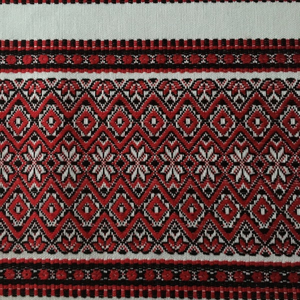 Red Ukrainian Fabric - Etsy