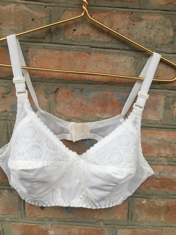 Bralette Bra Brassiere Vintage Underwear Luxury Cotto… - Gem