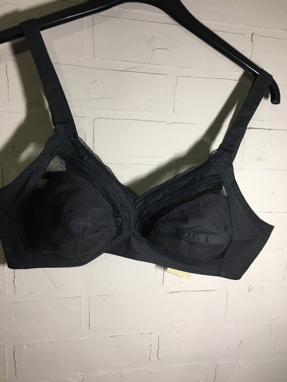 Bullet Bra Brassiere Vintage Underwear Cotton Lace Li… Gem