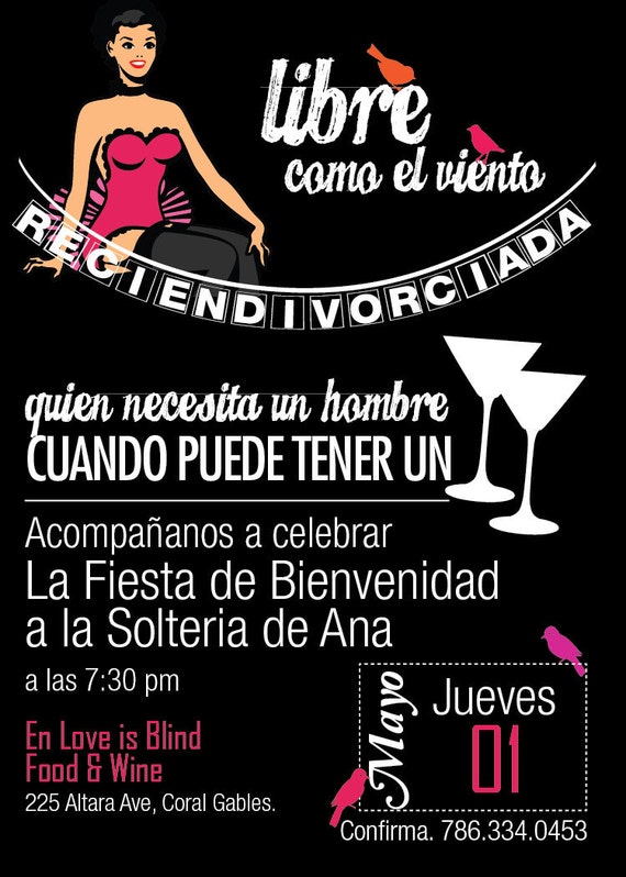 Plantillas De Invitaciones Para Fiestas De Divorcio Plantilla De