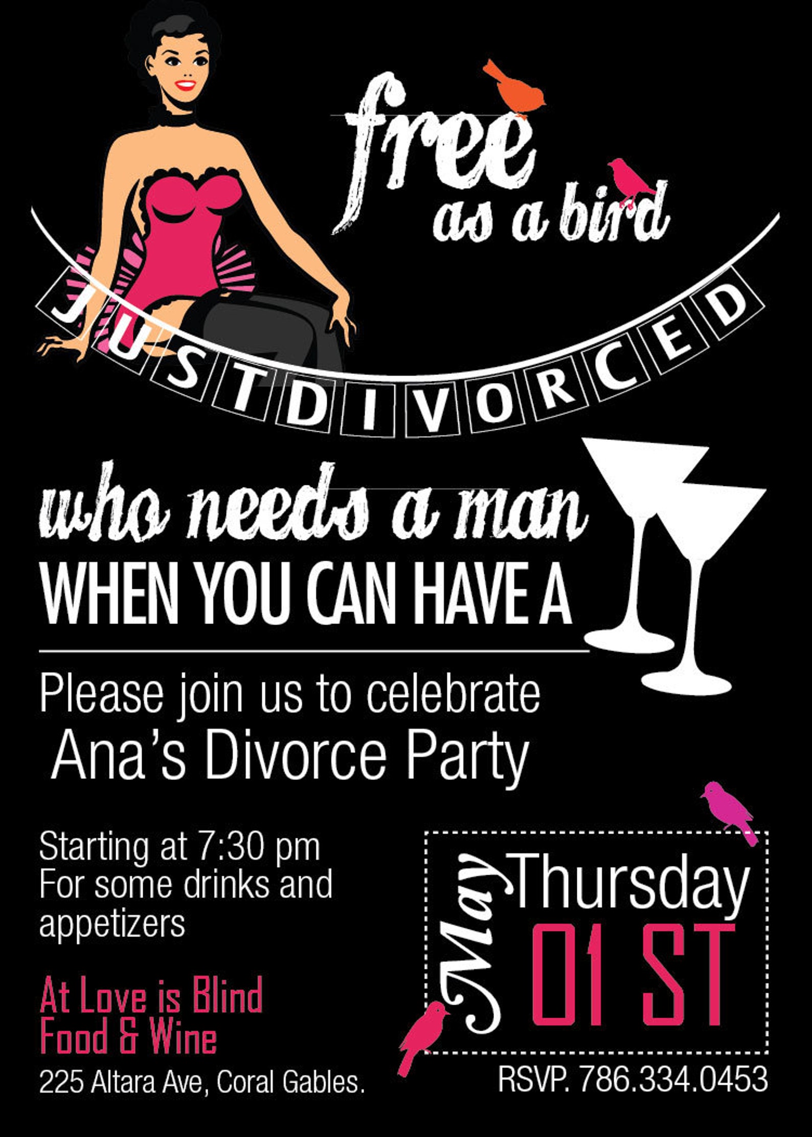 Divorce Party Invitation / Invitacion De Divorcio - Etsy