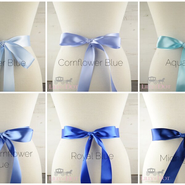 Royal Blue Sash - Etsy