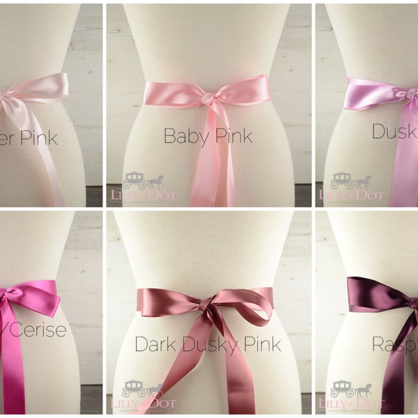 Satin Bridal Sash - Etsy