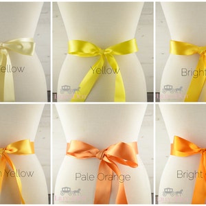 High Quality Red Orange Yellow Satin Bridal Sashes - Etsy UK