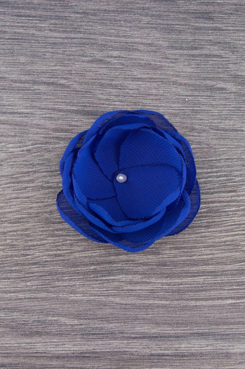 Royal Blue Wedding Hair Flowers Blue Flower Hair Clip Blue - Etsy